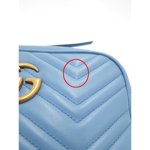 Gucci | Bags | Gucci Gg Marmont Quilted Small Shoulder Bag Light Blue ...